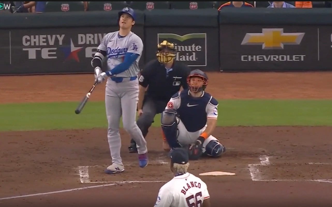 あんな打球見せられたら… 大谷翔平、191キロ“特大弾丸アーチ”にドン引き 相手捕手の“動き”がおかしくなる「ショックだよな」「脱力しすぎ」 | MLB | ABEMA TIMES | アベマタイムズ