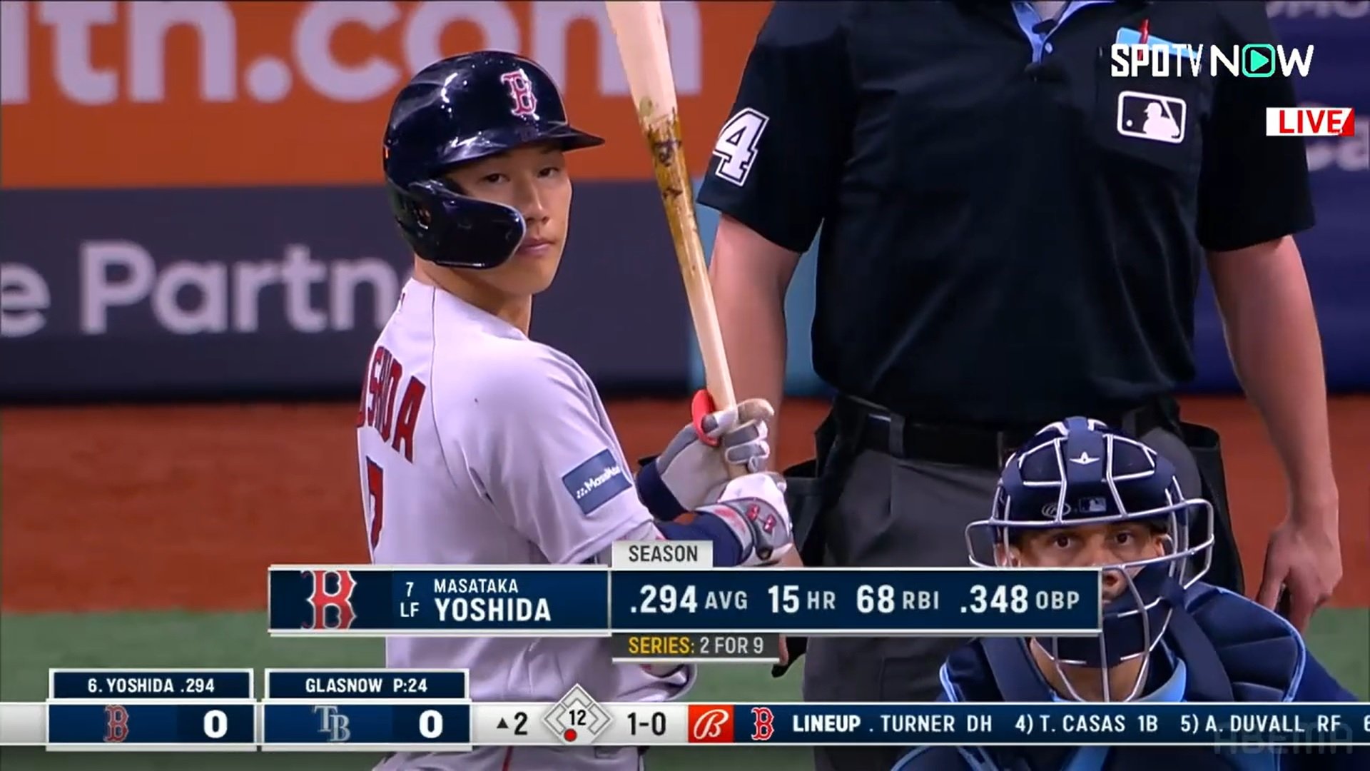 【写真・画像】吉田正尚、2試合連続ノーヒットも守備では回転キャッチの好プレー チームは17三振喫して連敗 1枚目 | MLB | ABEMA TIMES | アベマタイムズ