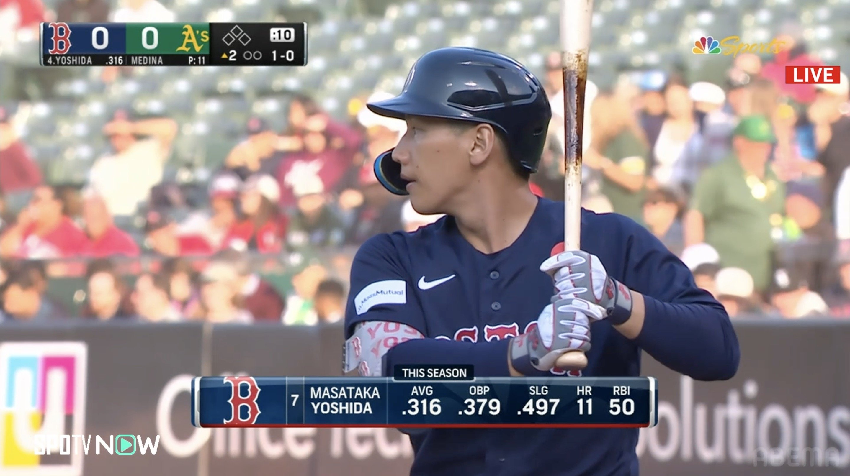 吉田正尚 今季37度目マルチ安打で打率.318に上昇 藤浪晋太郎も無失点救援で日本人選手が揃い踏みの活躍 | 野球 | ABEMA TIMES | アベマタイムズ