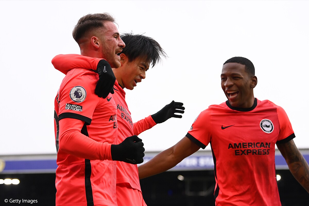 三笘薫が2点に絡むもブライトンは敵地でドロー決着 | サッカー | ABEMA TIMES | アベマタイムズ