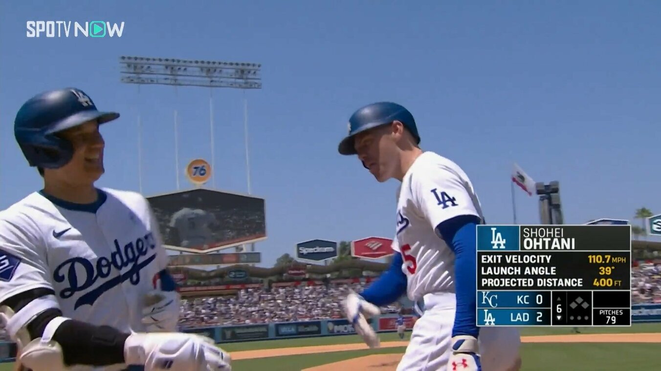 【写真・画像】6月はやっぱりショーヘイだ！大谷翔平、2打席連発 直後にフリーマンと交わした笑顔のタッチが頼もしすぎる 1枚目 | MLB | ABEMA TIMES | アベマタイムズ