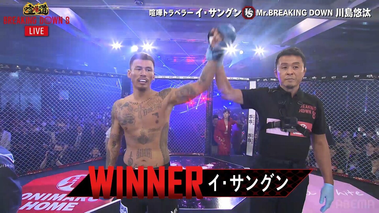 Breaking Down8(ブレイキングダウン8)速報・試合結果・対戦カード 大会情報(日程、会場、放送情報)も解説 格闘技