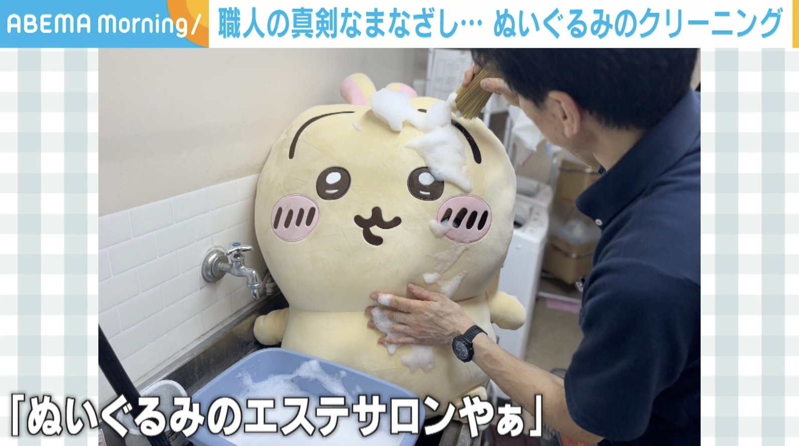 「ぬいぐるみのエステサロンやぁ」クリーニング投稿がSNSで話題！職人の真剣なまなざしと対照的な表情の“シュール”さにも注目 | 話題 | ABEMA TIMES | アベマタイムズ