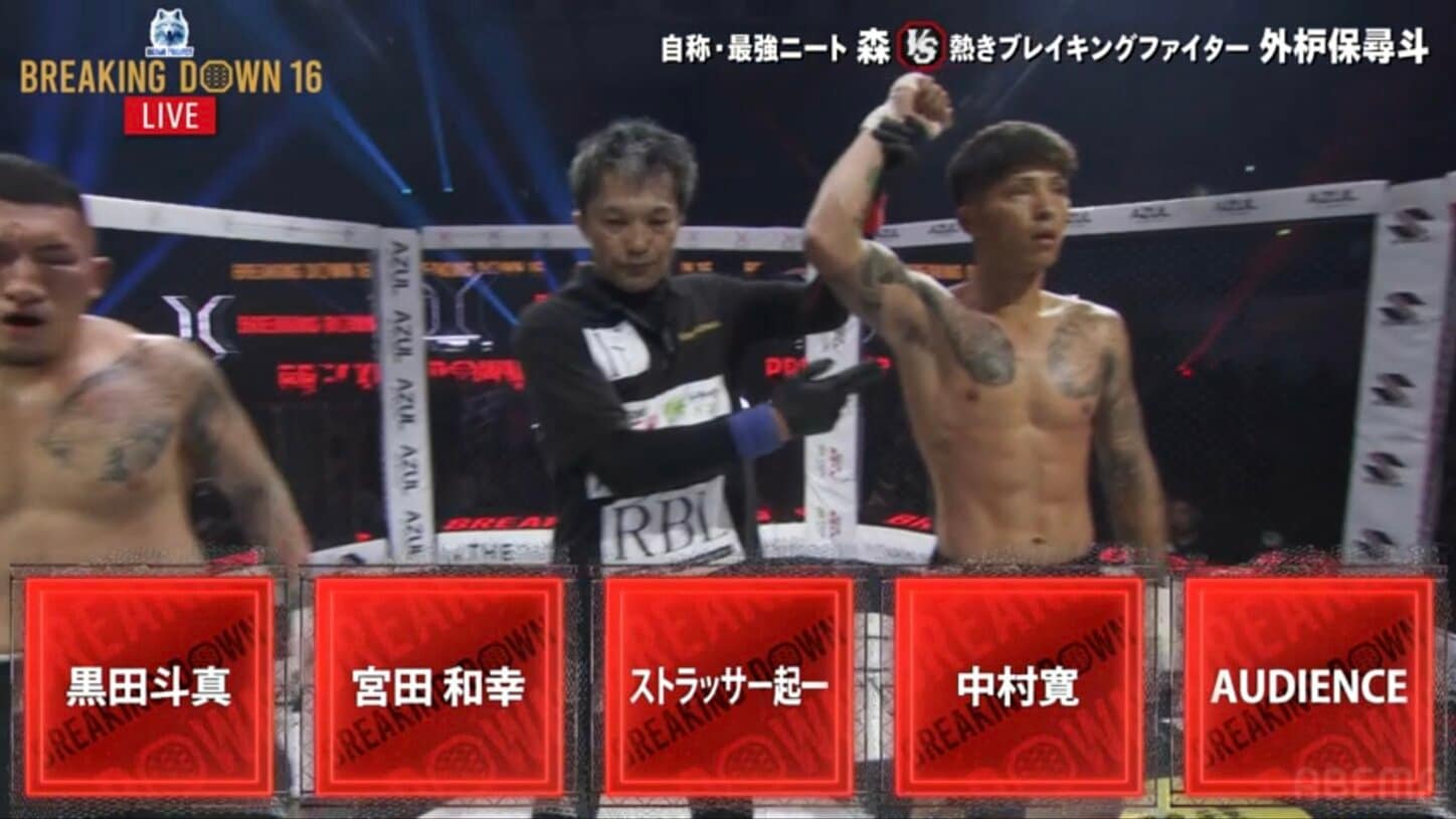 【全試合結果】ブレイキングダウン16（Breaking Down16）対戦カード・大会情報・結果速報 | 格闘技 | ABEMA TIMES | アベマタイムズ
