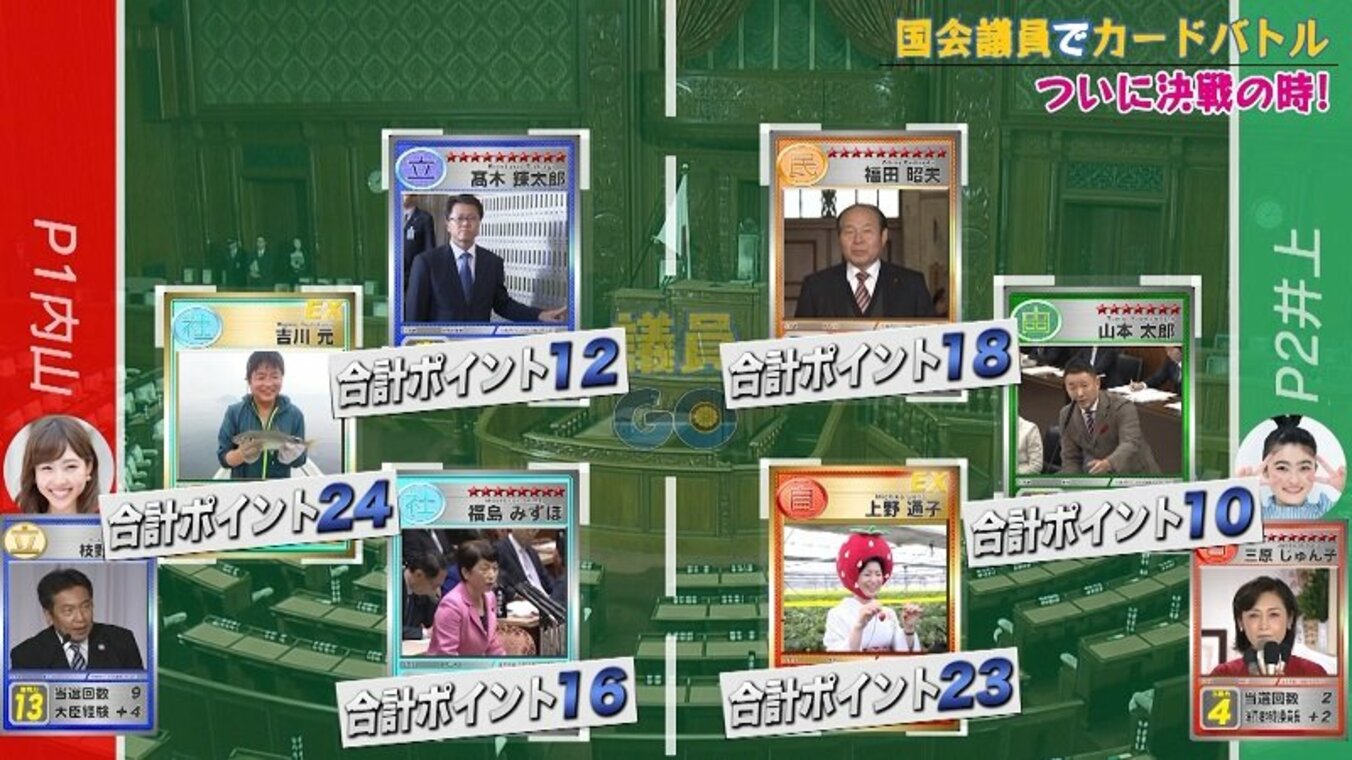 【写真・画像】国会議員を捕まえて遊ぶ…！？ AbemaTV『議員GO』で前代未聞のカードバトルを放送 3枚目 | 政治 | ABEMA TIMES | アベマタイムズ
