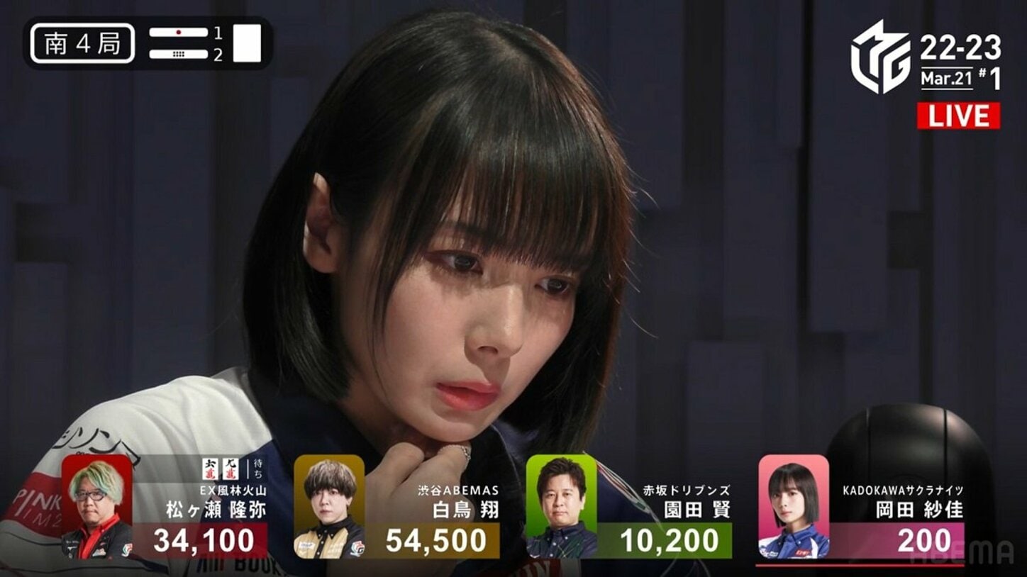 「むぅ」「いやー」「どうしよ…」人気女流の“悩み顔七変化”がファンに大好評「サービスショットの時間」／麻雀・Mリーグ | ニュース | ABEMA TIMES | アベマタイムズ