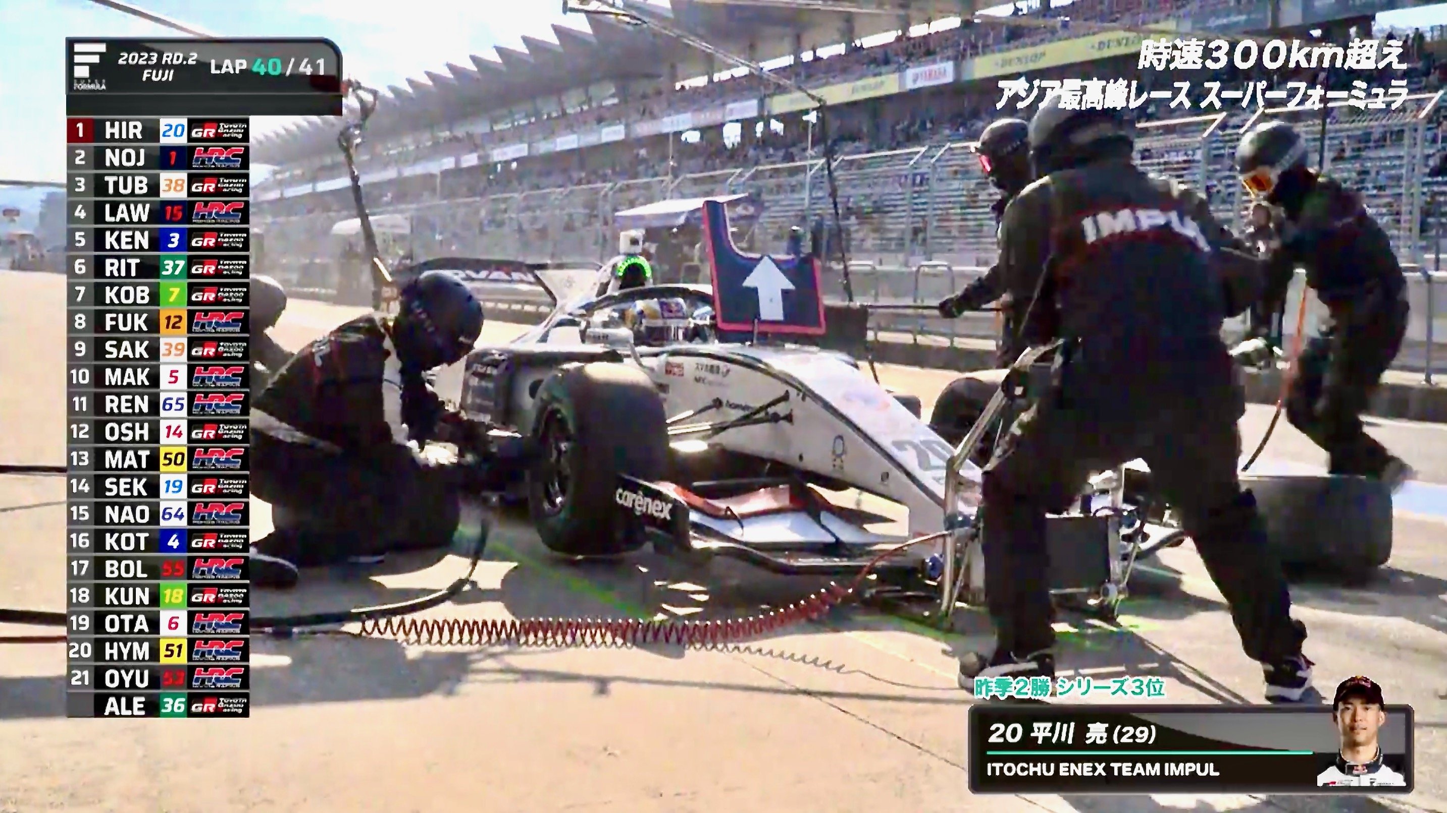 「え？ タイヤがハマってない！？」 “神業”ピット作業が勝負を決めた決定的瞬間と驚きの珍事 | モータースポーツ | ABEMA TIMES | アベマタイムズ