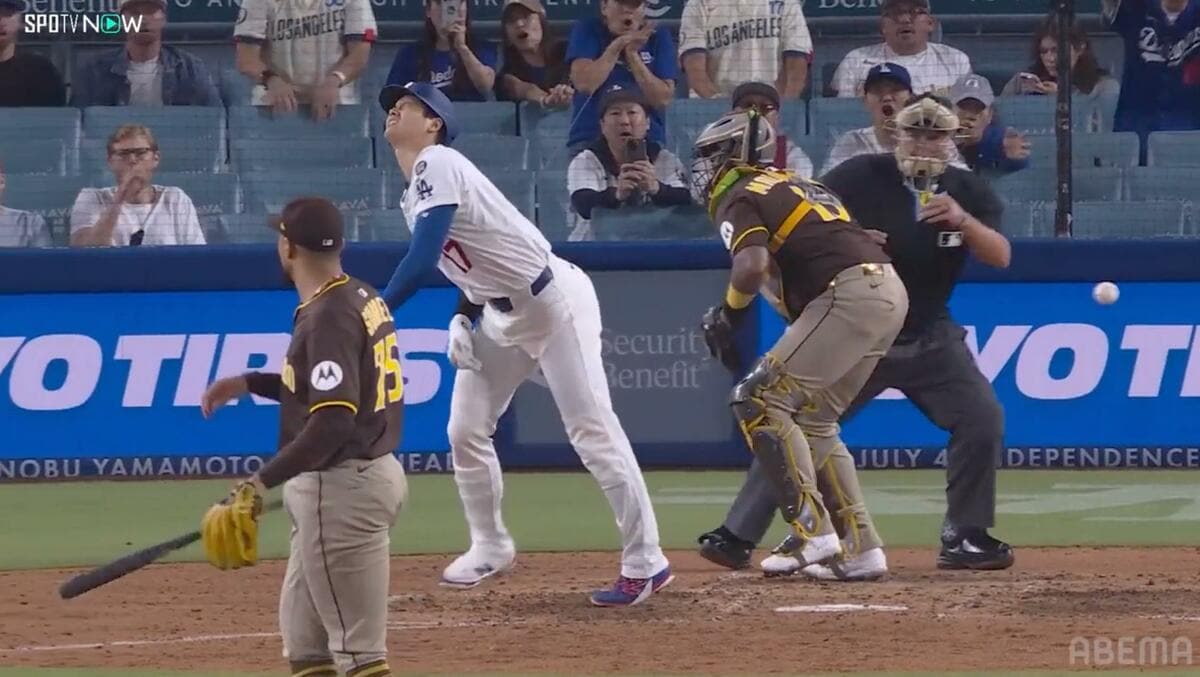 【写真・画像】大谷翔平、死球直後の“粋な行動”が話題「器が大きい」「紳士やなぁ」怒るベンチをなだめる神対応にファン感動 2枚目 | MLB | ABEMA TIMES | アベマタイムズ