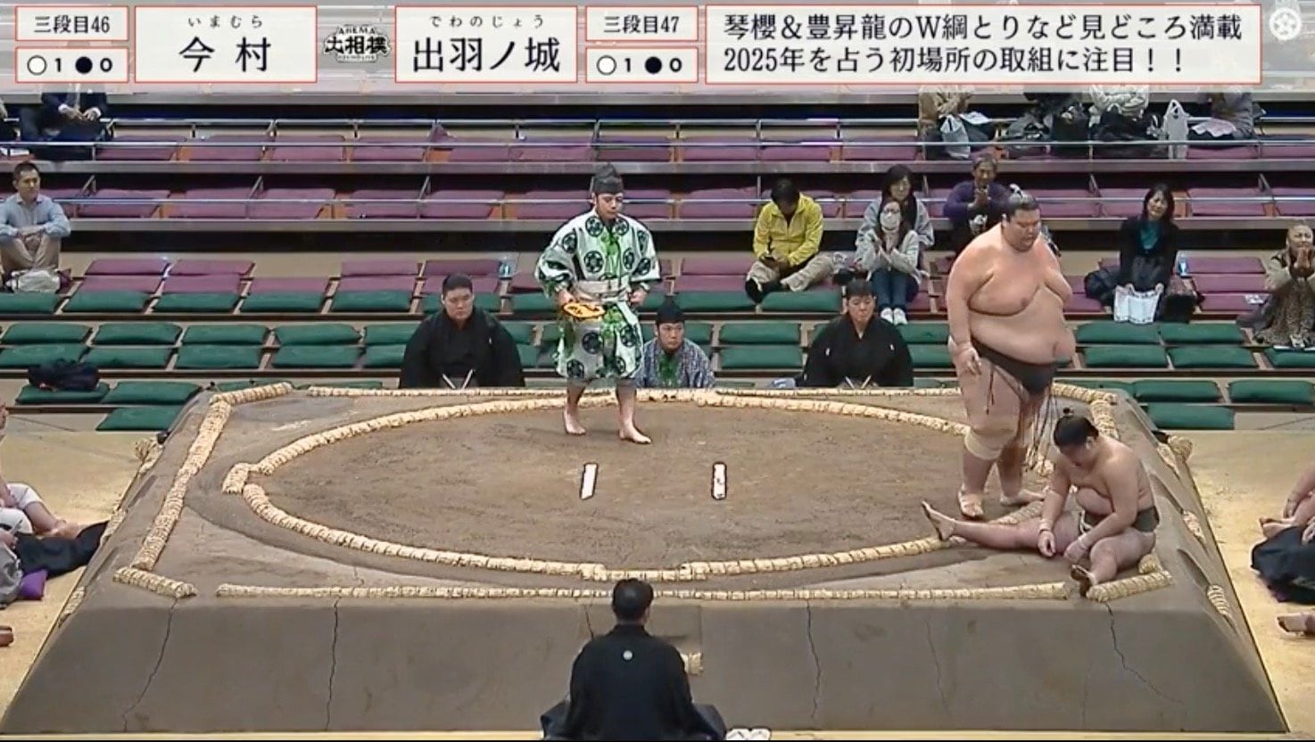 何度ぶつかってもびくともしない……超巨漢力士の“ダメージ吸収スキル”にファン騒然 対戦力士がふらふらに…「大丈夫か?」心配の声 Abema