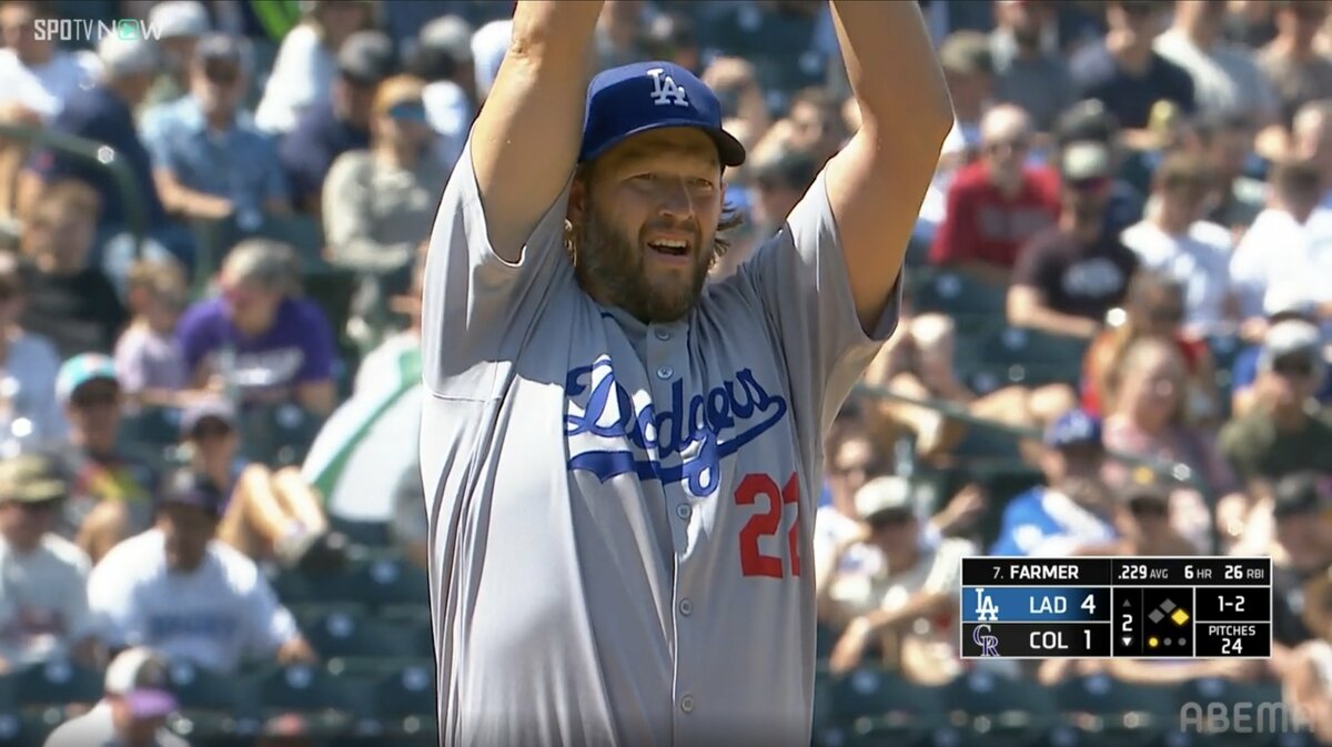 【写真・画像】ド軍カーショー、大谷不在で見せたベテランの“矜持” 美技のベッツを称賛…同僚を鼓舞する“粋な光景” 1枚目 | MLB | ABEMA TIMES | アベマタイムズ