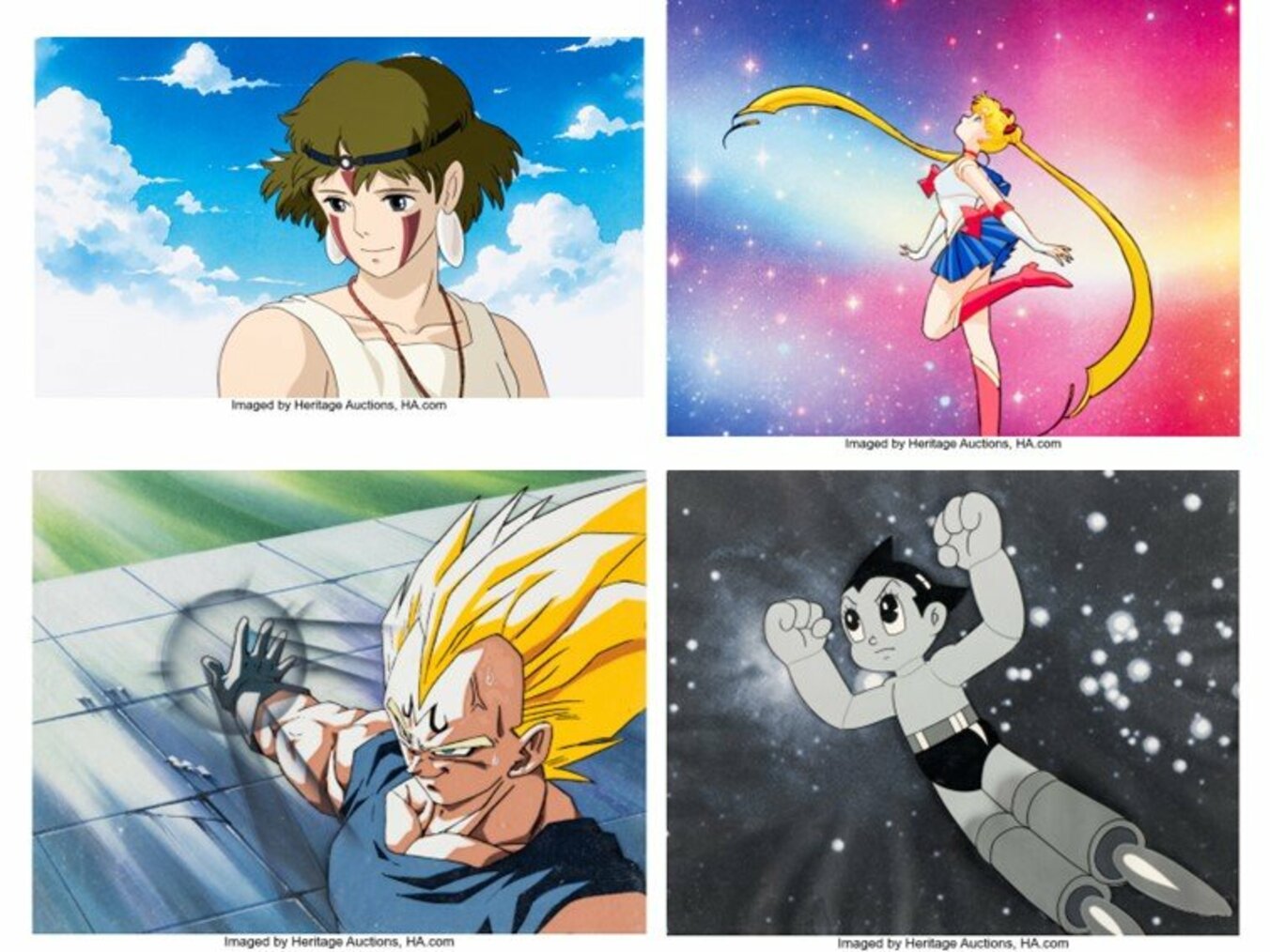 【写真・画像】名作アニメ作品のアートがオークションに出品！『もののけ姫』『ドラゴンボール Z』『美少女戦士セーラームーン』の貴重なセル画などが登場 1枚目 | アニメニュース | ABEMA ...