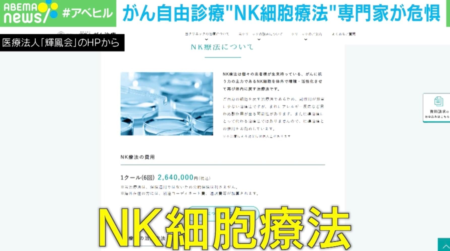 【写真・画像】がん治療・がん予防うたう「NK細胞療法」…効果が期待できない理由を専門家が解説 1枚目 | 国内 | ABEMA TIMES | アベマタイムズ