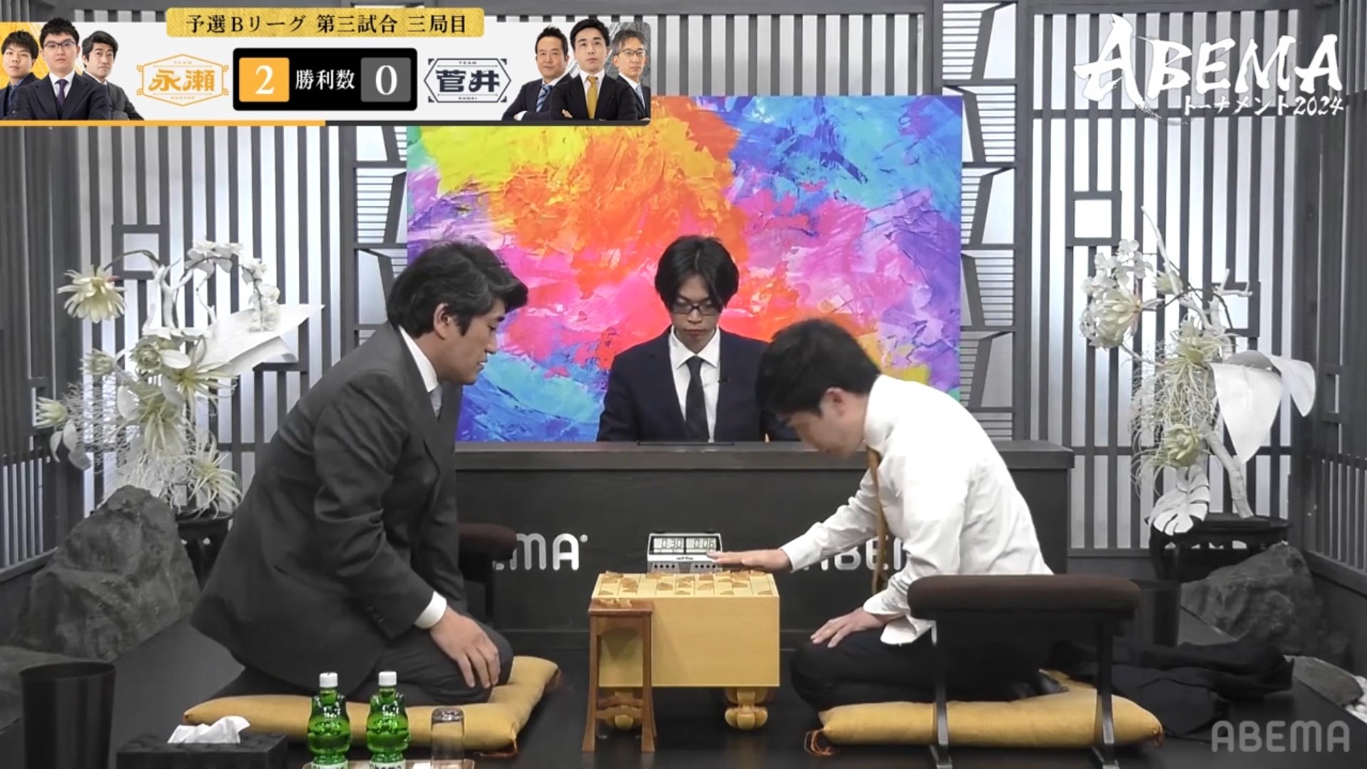 永世名人が見せた絶妙の見切り 森内俊之九段、緊迫の終盤戦で見せた勝負術で敵将撃破！ファンはドキドキ「プロの読みがすごい」／将棋・ABEMAトーナメント2024 | 将棋 | ABEMA ...