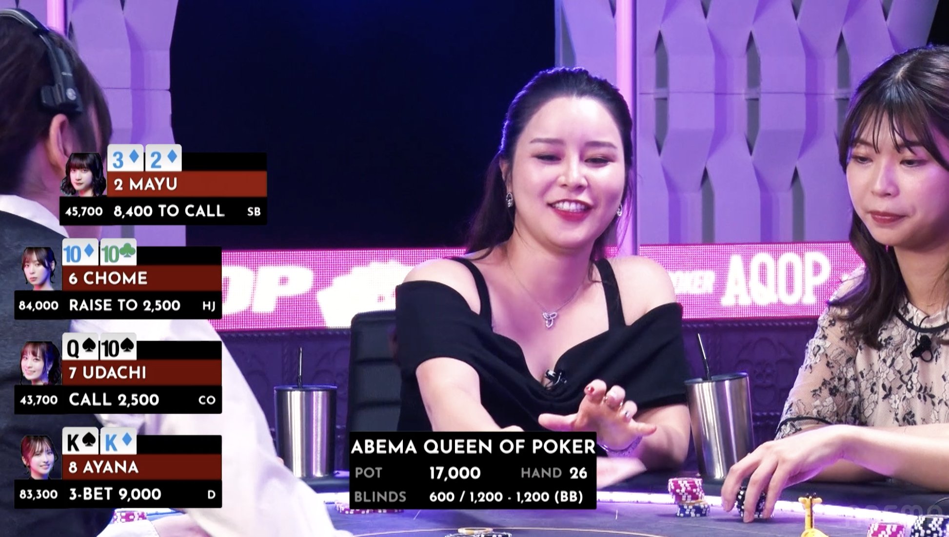 ベガスの暴君の前にあざとポーカー美女が“丸裸”…プロプレーヤーSashimiが相手の上乗せ額をズバリ的中の瞬間「すごーい」／ポーカー・AQOP | ポーカー | ABEMA TIMES ...