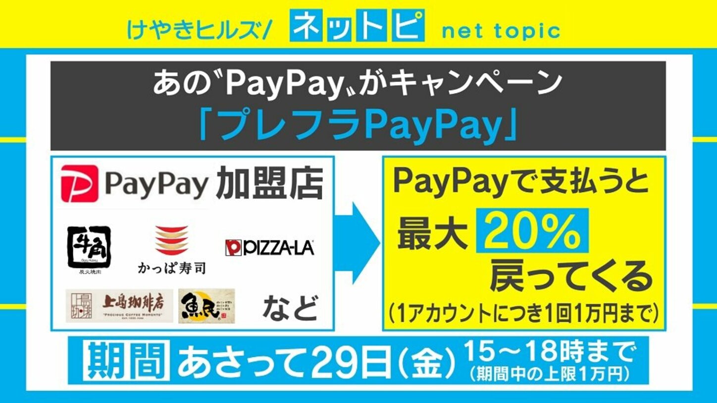 今週金曜は「プレミアム“キャッシュレス”フライデー」、PayPayなど15～18時の時間限定キャンペーン実施 | 国内 | ABEMA TIMES